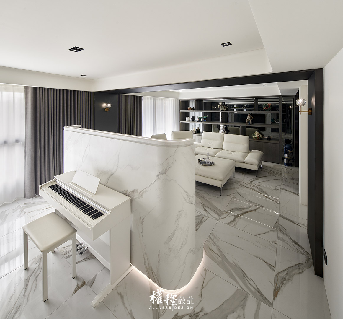 昂首・大名鑄 地點：桃園市青埔 | 坪數：41坪 - 經典人文 - 作品賞析 | 權釋設計ALLNESS DESIGN｜住宅美學 · 豪宅設計 · 商空設計